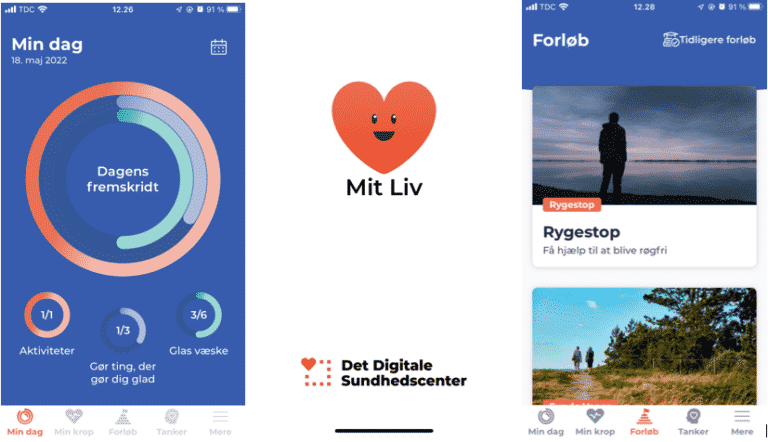Videoer fra appen 'Mit liv - min sundhed' - Det Digitale Sundhedscenter